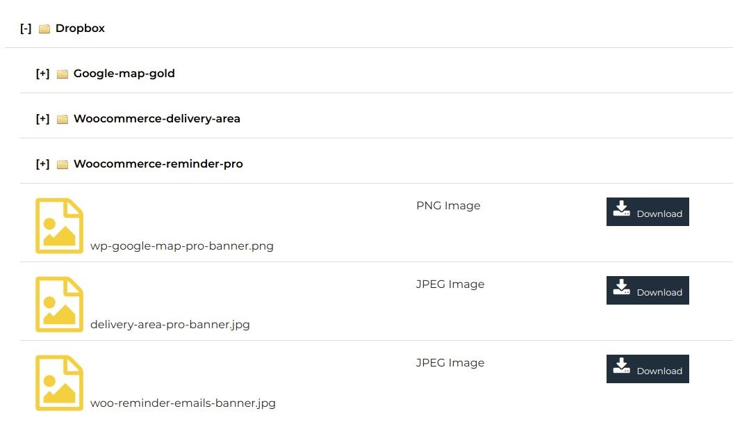 How To Display Dropbox Storage Files And Folders On Frontend Wp Display Files Pro