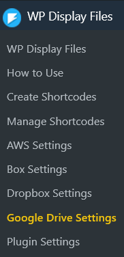 Show Files & Folders Listing from Google Drive - WP Display Files