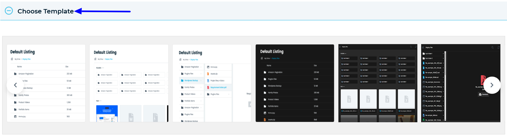 How to Change Files & Folders Listing Template Style - WP Display Files