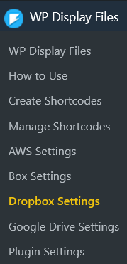 Show Files & Folders Listing from Dropbox - WP Display Files