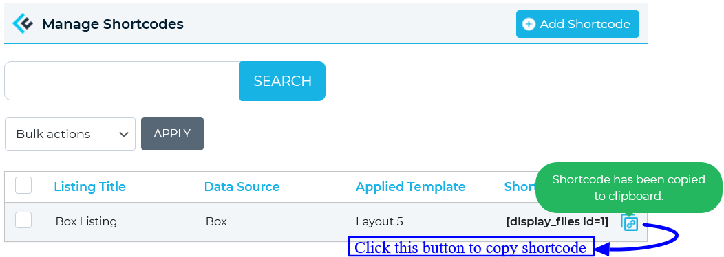 Show Files & Folders Listing from Box - WP Display Files
