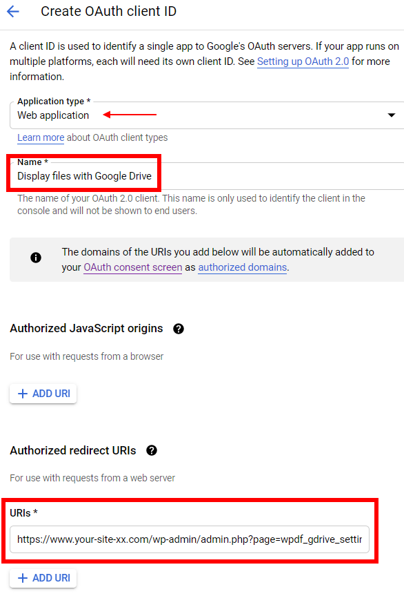 How to Generate Google Drive Client ID & Secret Key - WP Display Files