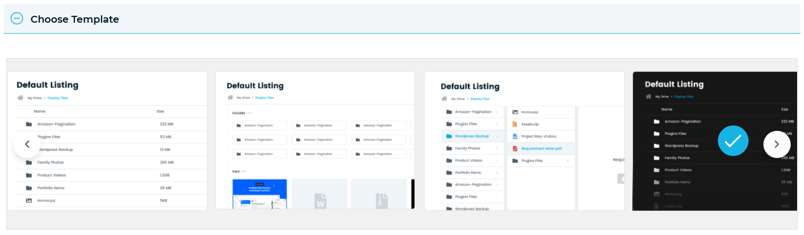 Show Files & Folders Listing from Dropbox - WP Display Files